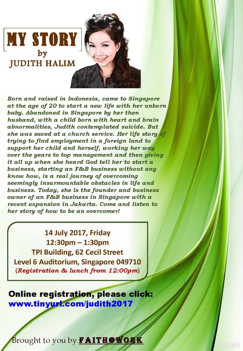 My Story by Judith Halim – 14 July – Marketplace Awakening